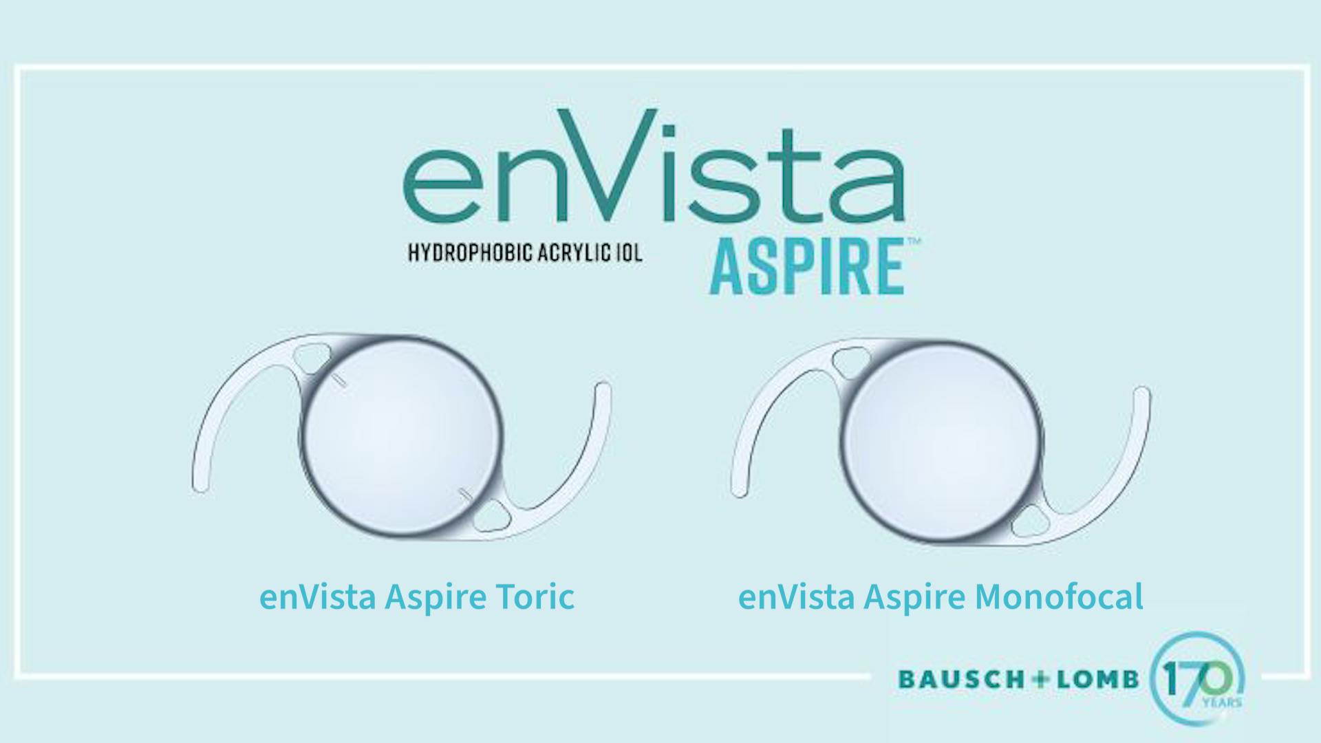 Bausch + Lomb Announces US Launch of enVista Aspire Monofocal and Toric IOLs - Eyewire+